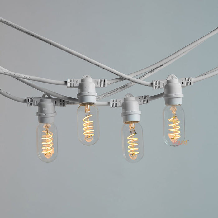 20m White Festoon String Lights with 20 Bulb 240V – Cosmo Lighting