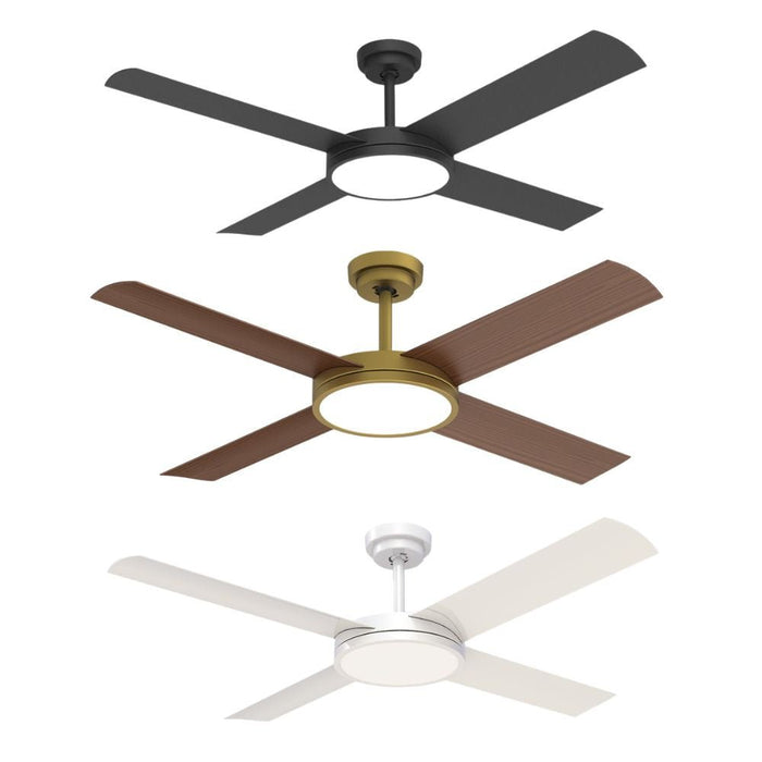 Hunter Pacific REVOLUTION 3 - 4 Blade 52" AC Ceiling Fan with LED Ligh ...