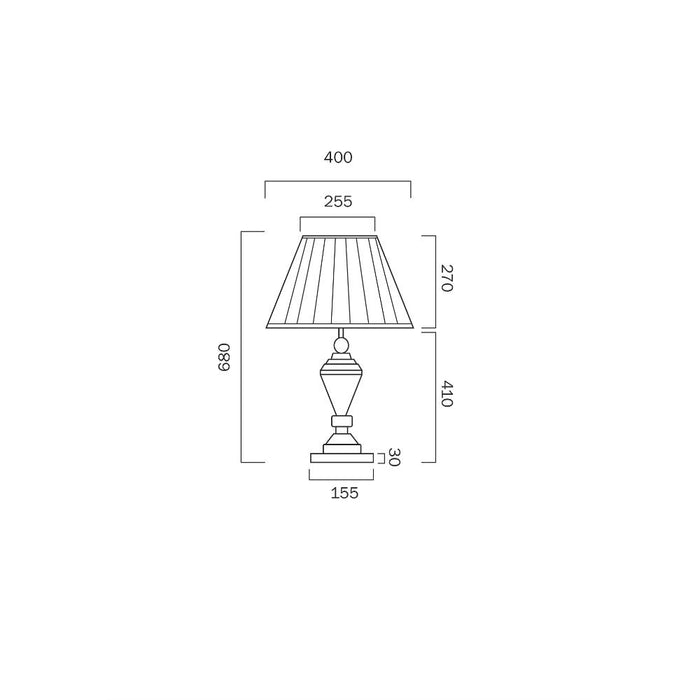 Telbix OXFORD - 25W Table Lamp Lamp – Cosmo Lighting